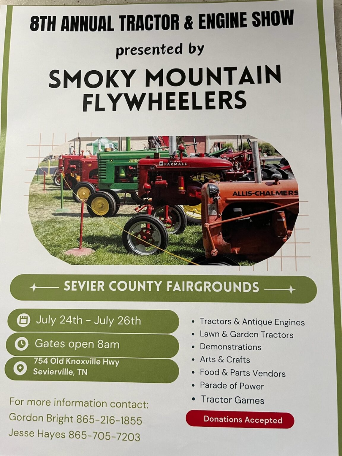 Smoky Mountain Flywheelers 2025 – Sevier County Fairgrounds' Events
